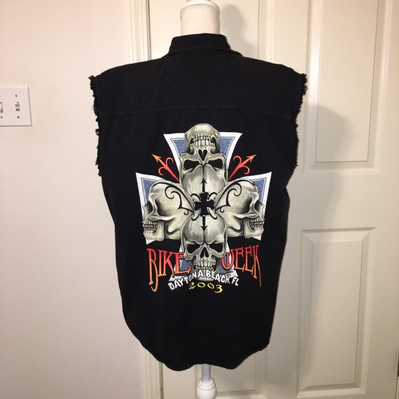 Shirts | Vintage203 Daytona Bike Week Denim Shirt | Poshmark